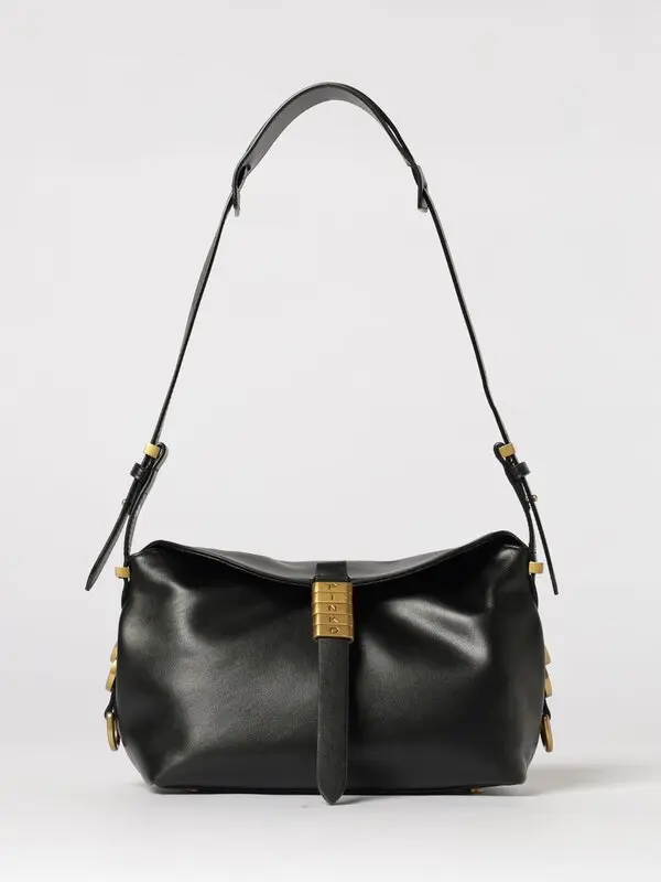 Pinko Small Leather Saddle Bag