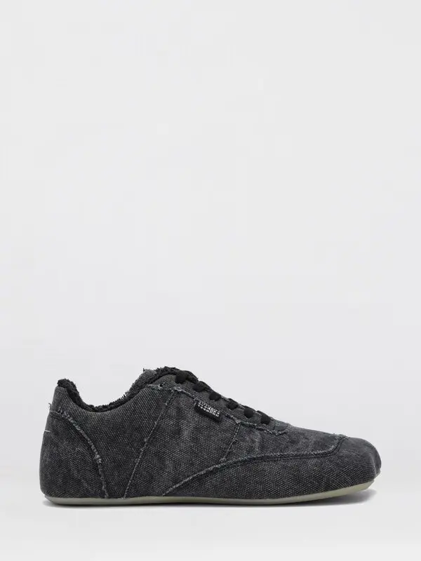 MAISON MARGIELA Anatomic Washed Cotton Canvas Sneakers - Black