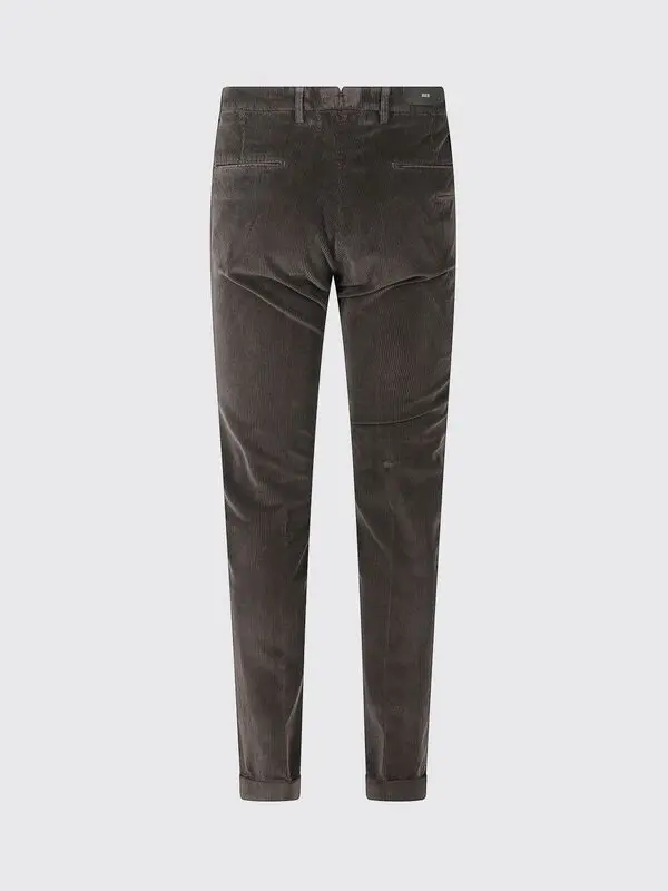 BRIGLIA 1949 Slim Fit Cotton Velvet Chino Trousers - Earth
