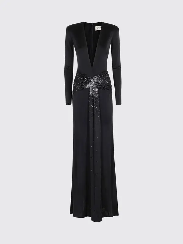 THE NEW ARRIVALS Long Sleeve Embellished Gown