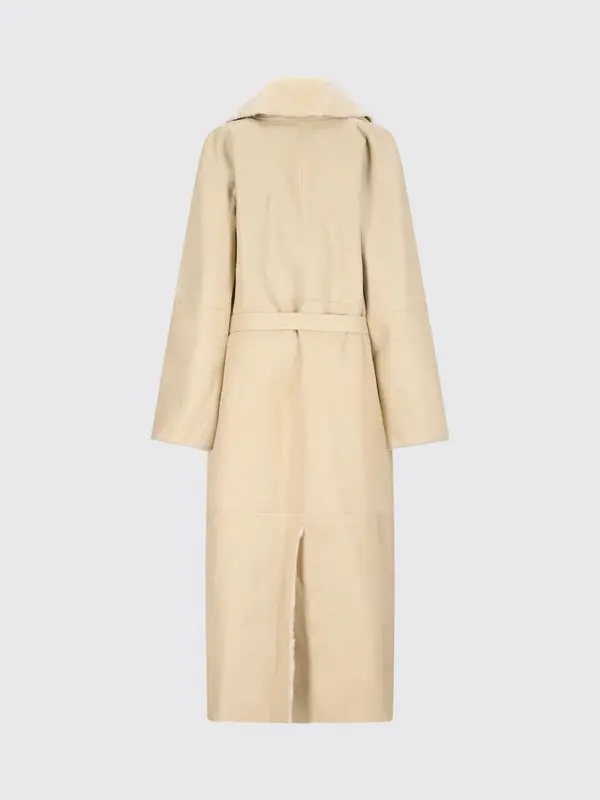 Magda Butrym Shearling Lined Coat - Beige