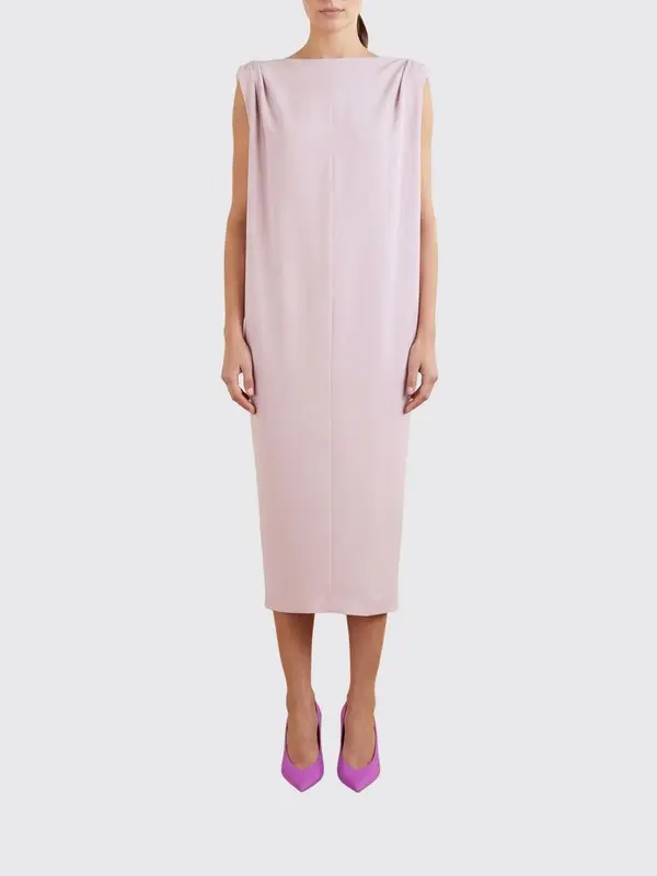 Balenciaga And Wool Midi Dress