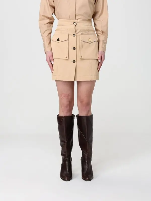 Elisabetta Franchi Cotton Cargo Skirt