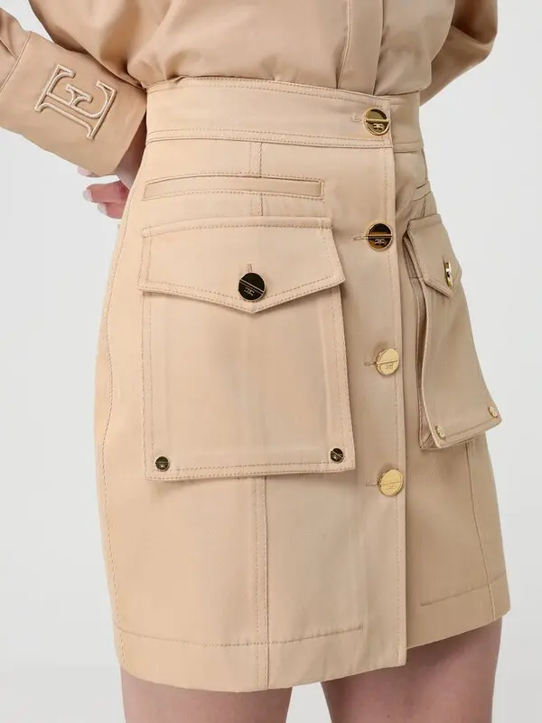 Elisabetta Franchi Cotton Cargo Skirt