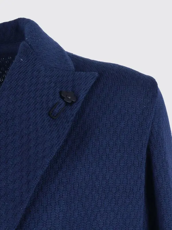 LARDINI Cotton Double-breasted Blazer