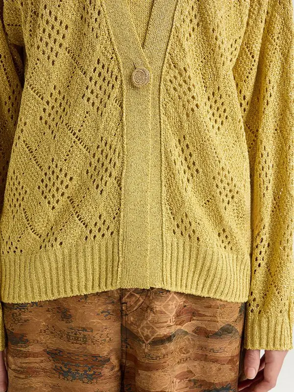 Momoni Openknit V-neck Cardigan