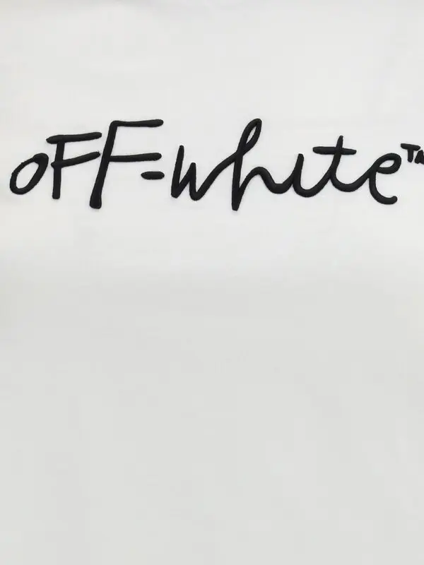 Off-White Cotton T-shirts With Logo