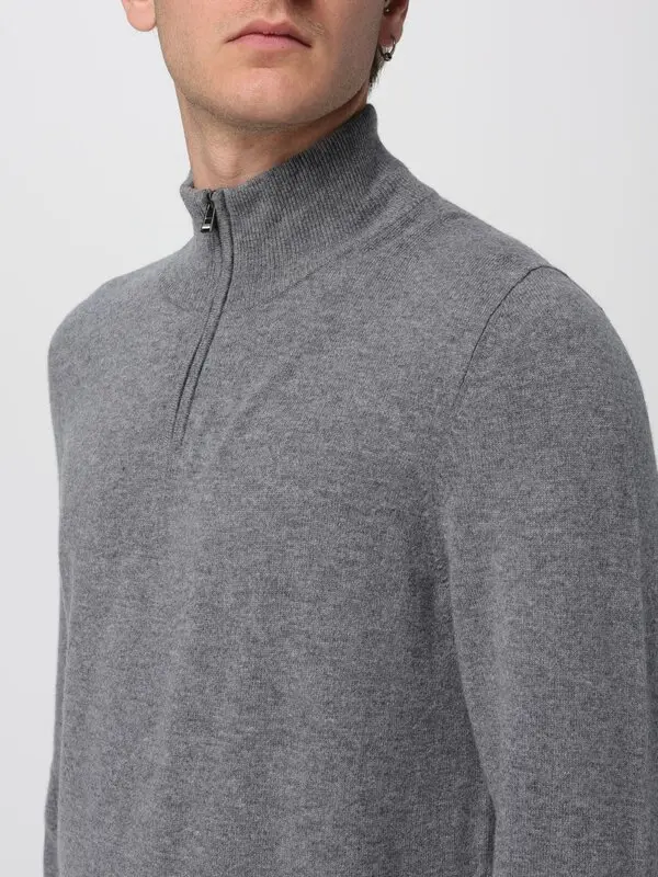 BOSS Quarter Zip Jumper - Grey
