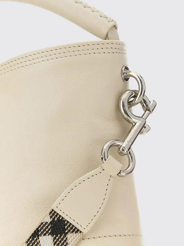 Burberry B Clip Mini Bucket Bag In Smooth Calfskin Leather