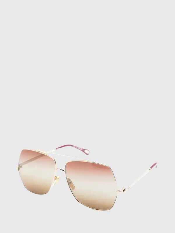 Chloé Metal Aviator Sunglasses - Earth
