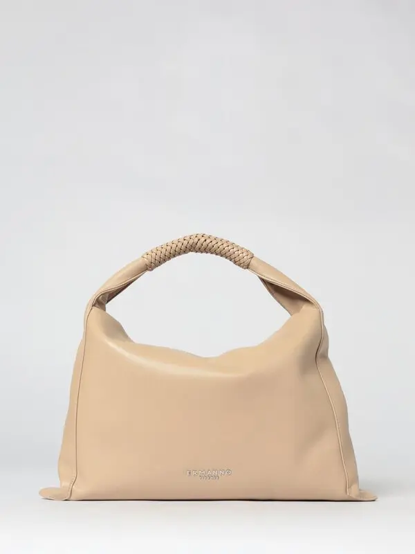 ERMANNO FIRENZE Avery Faux Leather Bag - Beige