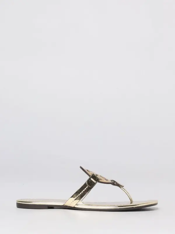 Tory Burch Laminated Leather Miller Sandals