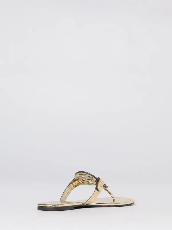 Tory Burch Laminated Leather Miller Sandals