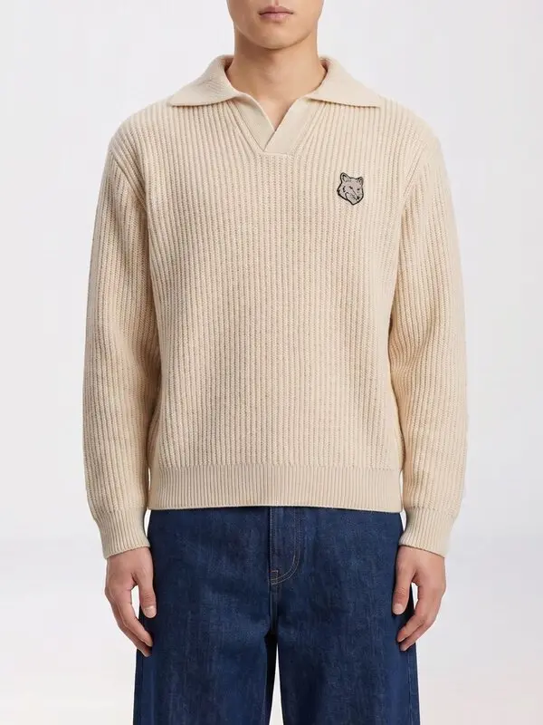 Maison Kitsuné Cotton Knit Polo Shirt