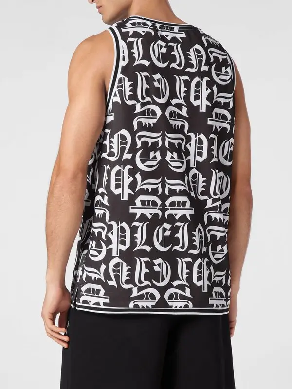 Philipp Plein Gothic Cotton Tank Top