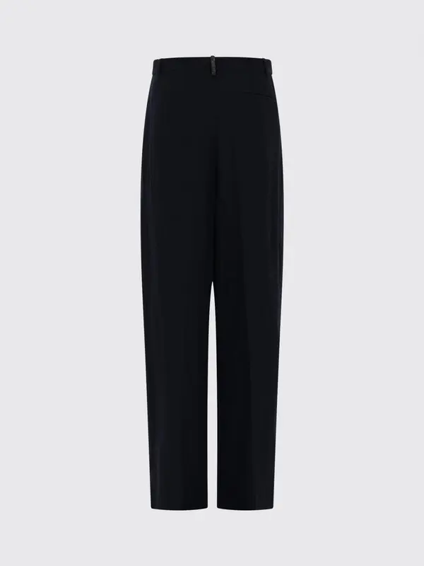 Fabiana Filippi Linen Blend Wide Leg Trousers - Blue