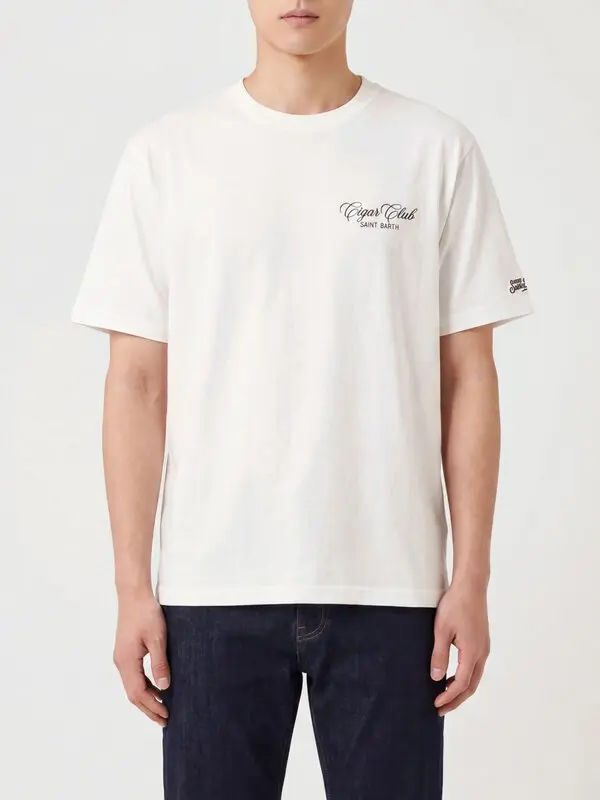 MC2 SAINT BARTH Printed Cotton T-shirt - Bianco 4