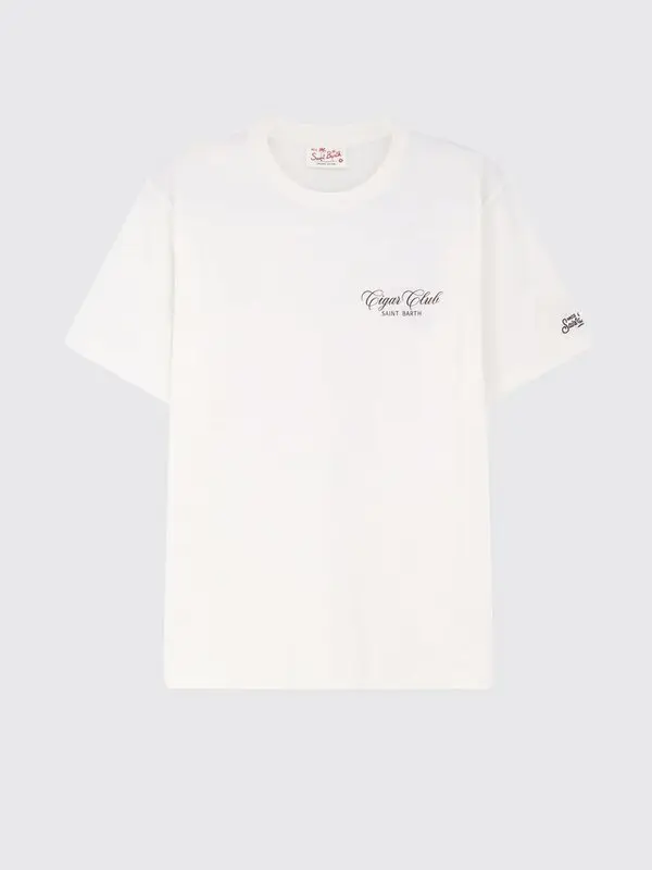 MC2 SAINT BARTH Printed Cotton T-shirt - Bianco 4