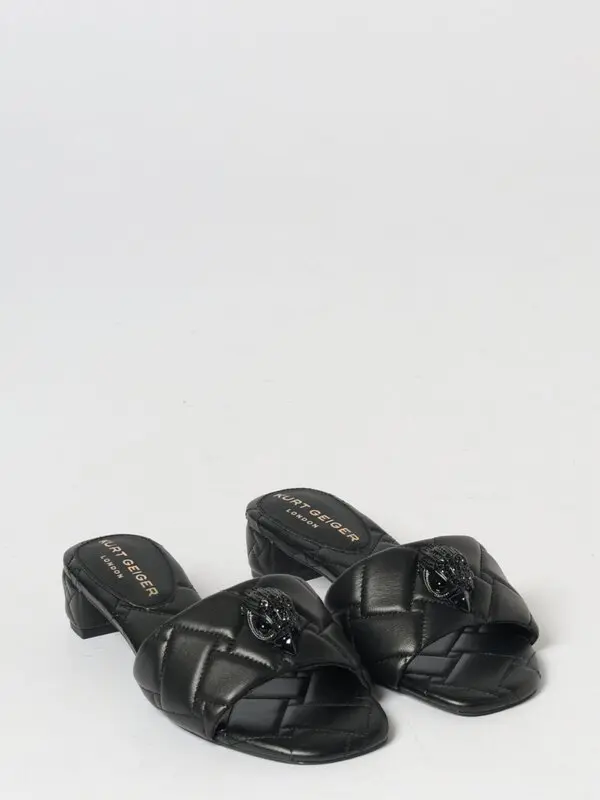 Kurt Geiger Kensington Quilted Leather Mules