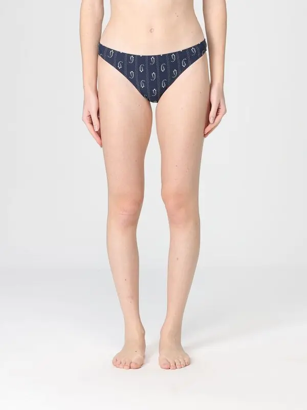Tory Burch Paisley Print Bikini Bottom - Blue