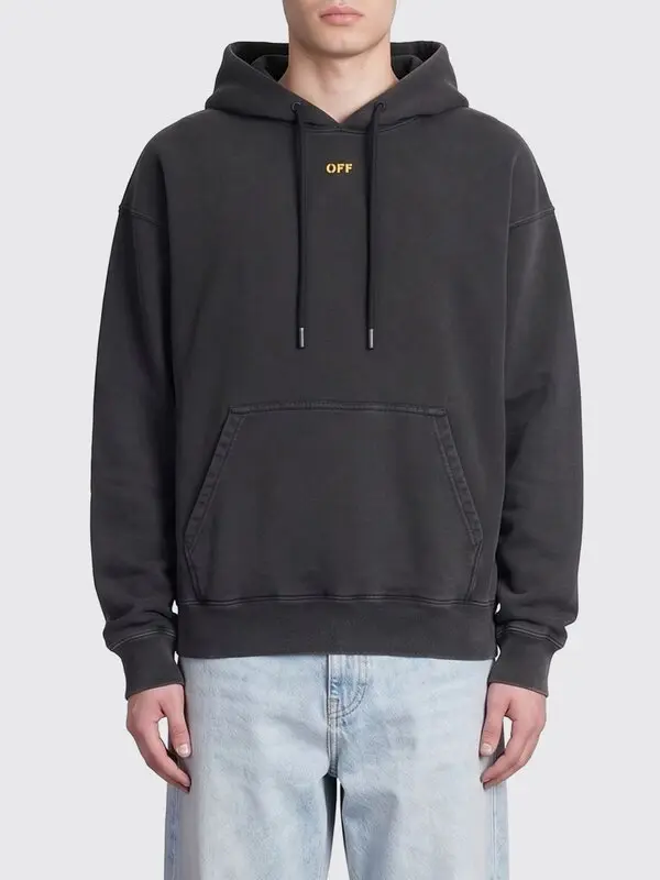 Off-White Hooded Sweatshirt With Logo
