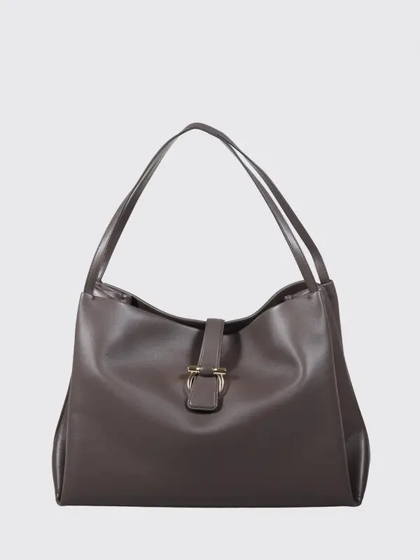 FERRAGAMO Calf Leather Tote Shoulder Bag