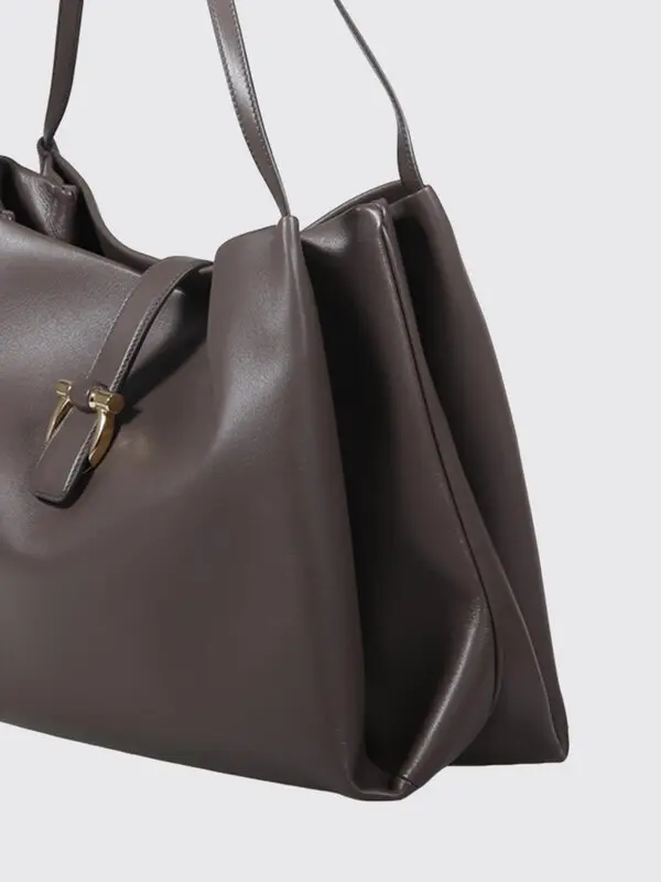 FERRAGAMO Calf Leather Tote Shoulder Bag
