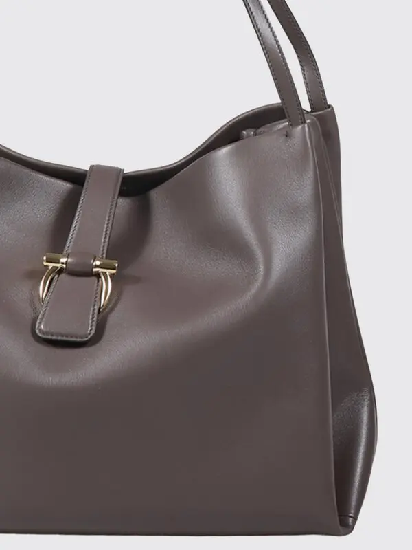 FERRAGAMO Calf Leather Tote Shoulder Bag