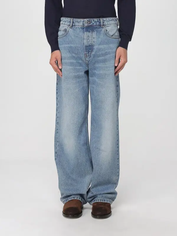 AMI Paris Wide Leg Jeans - Blue