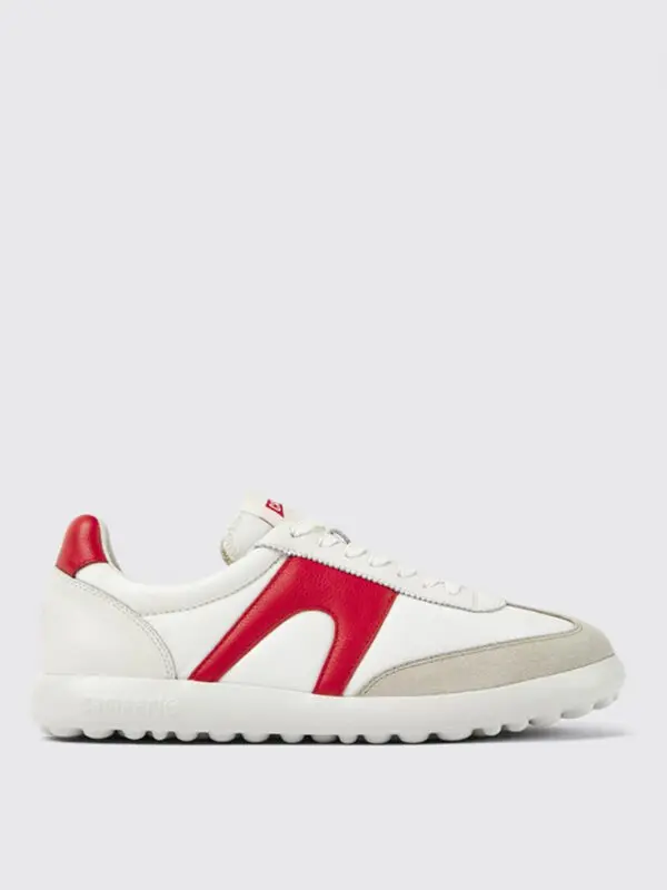 Camper Lace-up Leather And Suede Sneakers