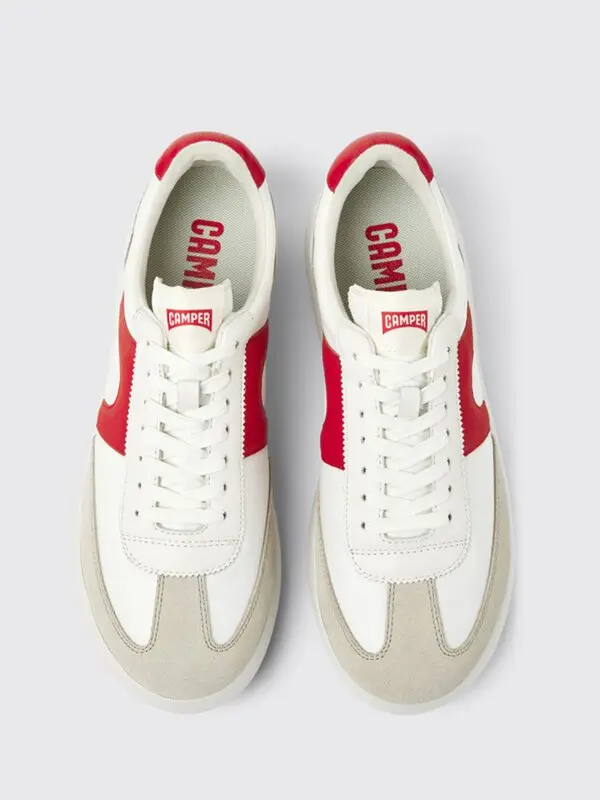 Camper Lace-up Leather And Suede Sneakers