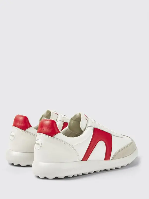 Camper Lace-up Leather And Suede Sneakers