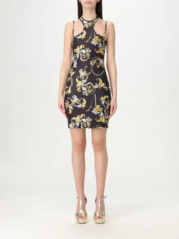 Versace Mini Dress With Baroque Print