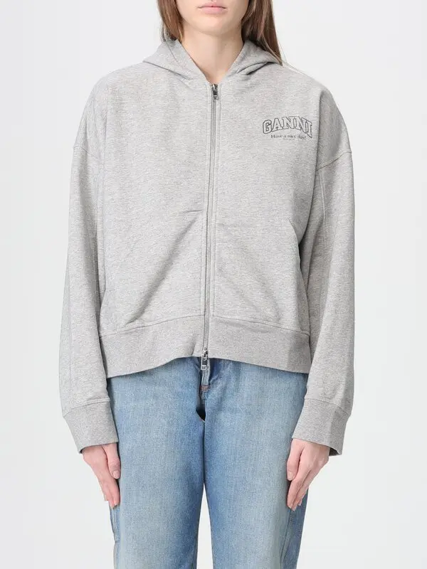 GANNI Sweatshirt Colour - Yellow Cream