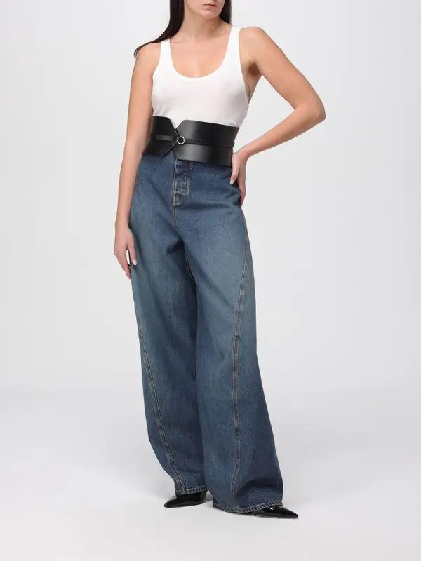 Alaïa Wide Leather Belt