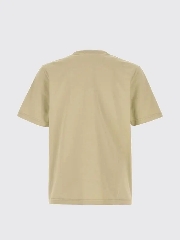 Maison Kitsuné Organic Cotton T-shirt With Logo - Beige