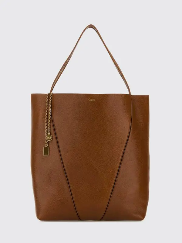 Chloé Leather Shoulder Bag - Burnt