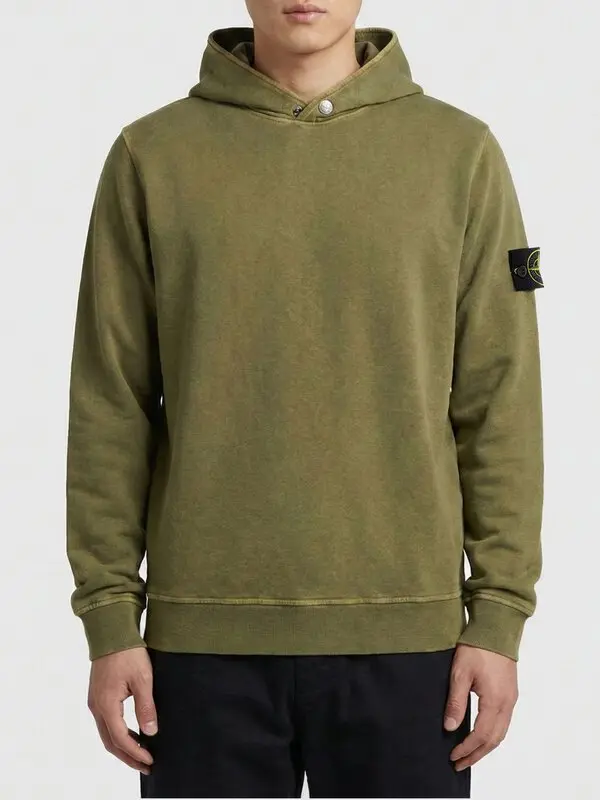 Stone Island Cotton Hoodie - Green