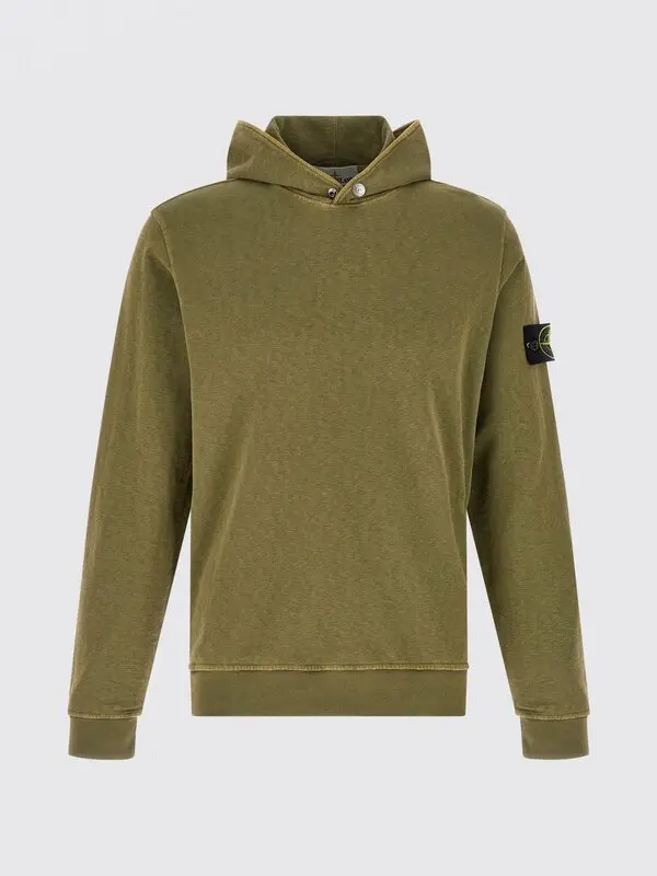 Stone Island Cotton Hoodie - Green