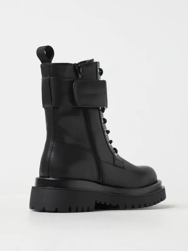 Versace Leather Combat Boots