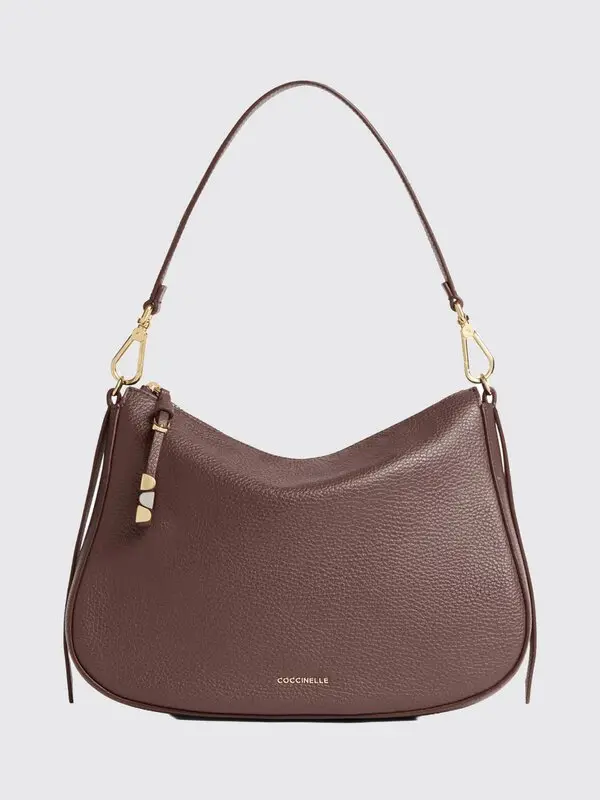 COCCINELLE Leather Shoulder Bag - Red Purple