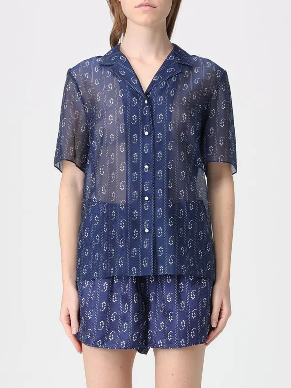 Tory Burch Printed Short Sleeve Shirt