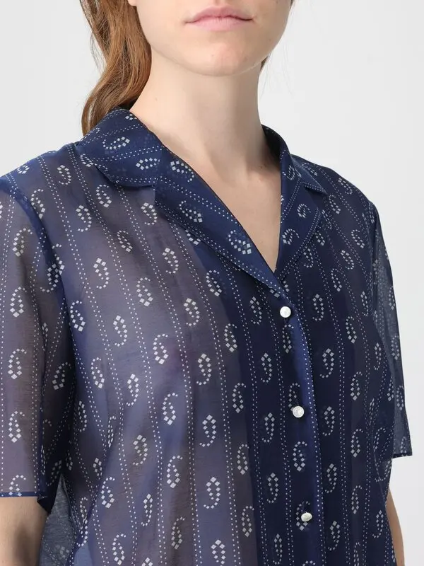 Tory Burch Printed Short Sleeve Shirt