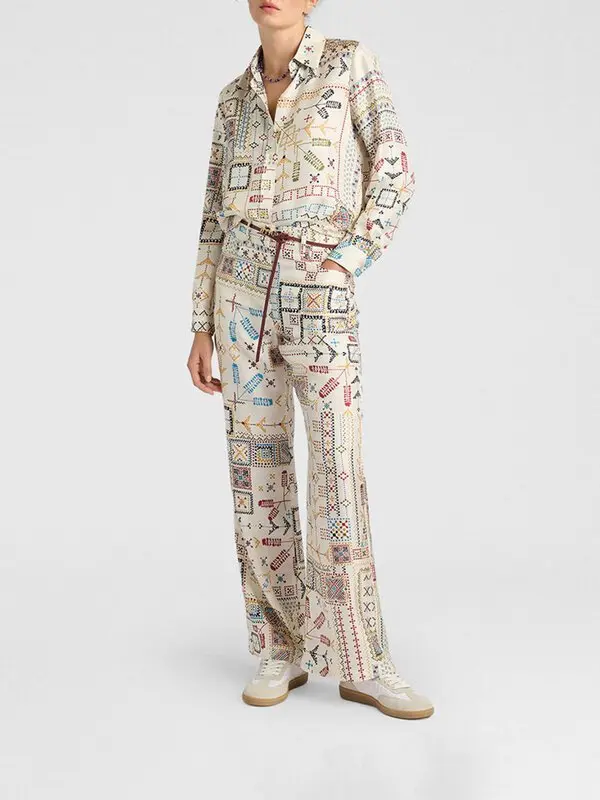 Momoni Trousers - Cream