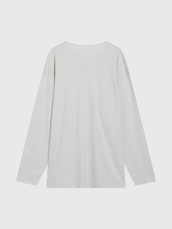 LEMAIRE Cotton And Silk T-shirt - Grey