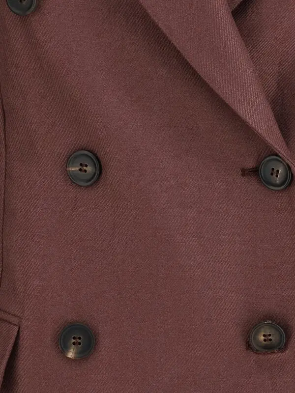 Brunello Cucinelli Double-breasted Linen Blazer