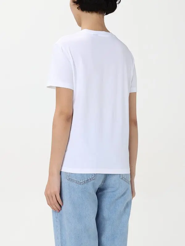 Just Cavalli Embellished Logo T-shirt - White