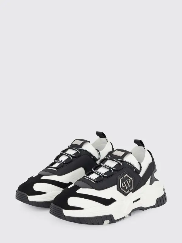 Philipp Plein Knit Bi Monogram Low-top Sneakers