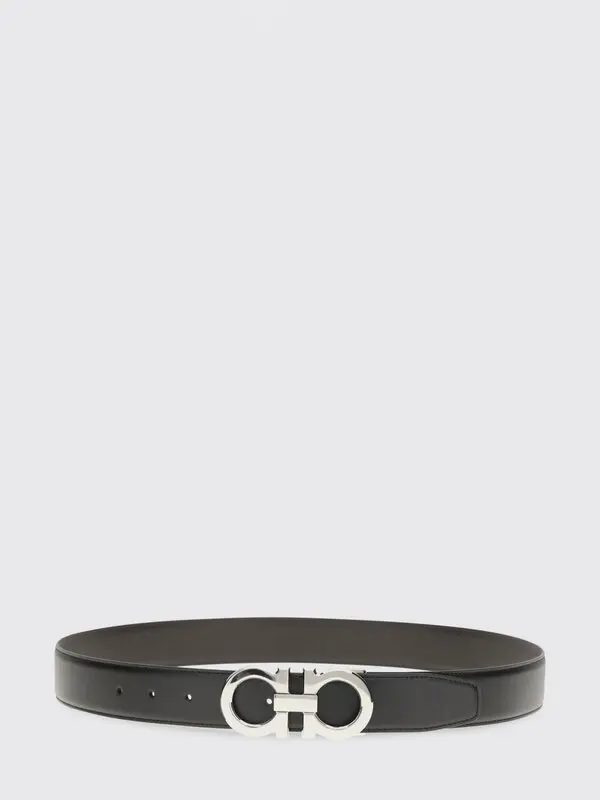 FERRAGAMO Gancini Calfskin Leather Belt