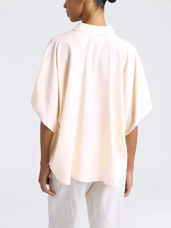 Momoni Silk Blend Shirt - White